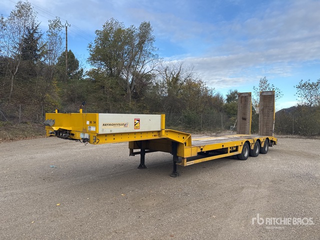 2007 Faymonville TL3GE Tri/A Semi-Remorque Porte-Engins 3 Essieux Low ...