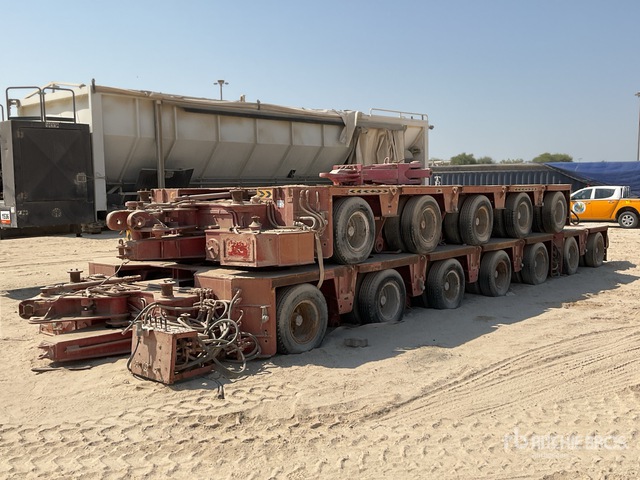 1982 12 Axle Lines w/ Header & Drawbar Modular Trailer | Ritchie Bros ...