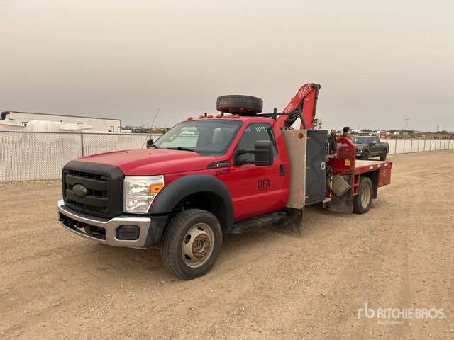 2014 Fassi F50 4773 lb Knuckle Boom on 2015 Ford F-450 4x4 Crane Truck ...