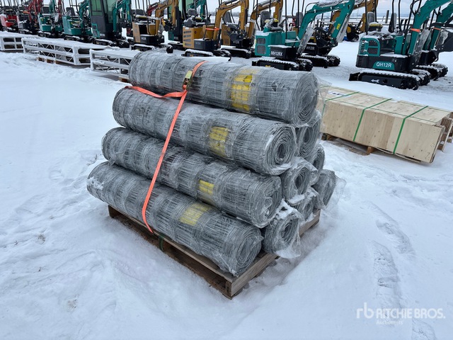 Quantity of (10) 2024 BYT FFC762 330 ft x 4 ft Galvanized Farm Fencing ...