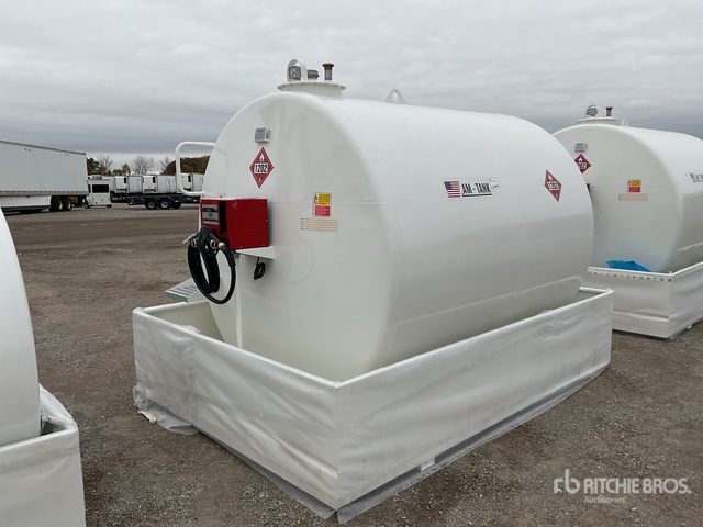 2025 AM Tank 2300N 2376 gal Skid Mounted Steel Diesel Fuel Tank (Unused ...