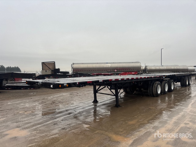 2000 Lode King PF9 26 ft Tri/A B-Train Lead Flatbed Trailer | Ritchie ...