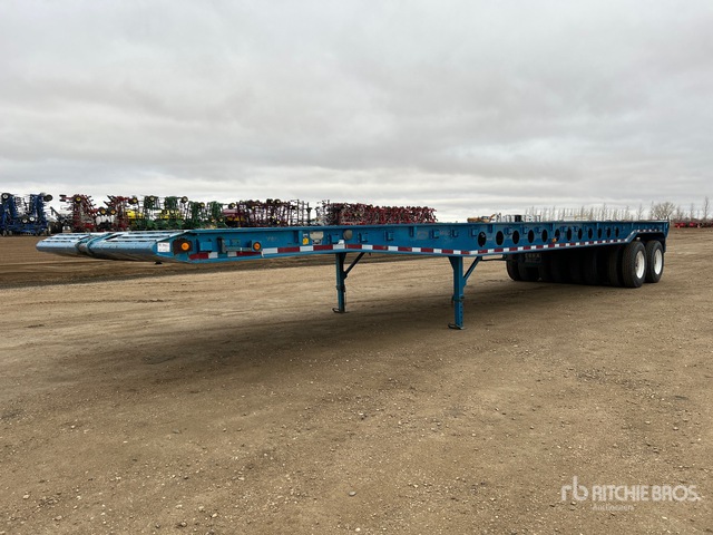1998 Scona 47 ft 16-Wheel Flatbed Oilfield Trailer | Ritchie Bros ...