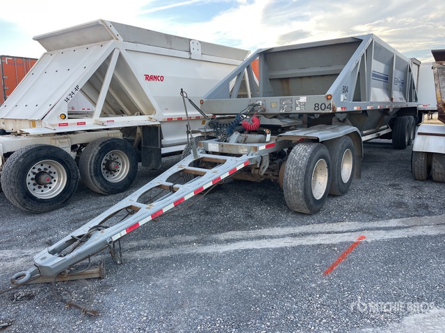 2007 R-Way T3221TAN Quad/A Turntable Belly Dump Trailer | Ritchie Bros ...