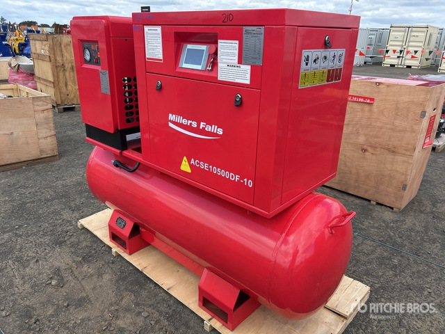 2025 Multiquip ACSE10500DF-10 35 cfm Skid-Mounted 500 L Air Compressor ...