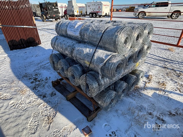 Quantity of (15) 2025 BYT FFC762 330 ft x 4 ft Galvanized Farm Fencing ...
