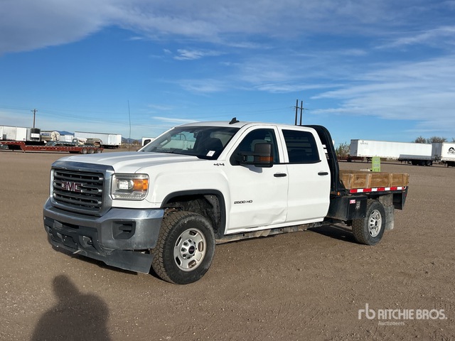2017 GMC Sierra 2500HD 4x4 Crew Cab Flatbed Truck | Ritchie Bros ...