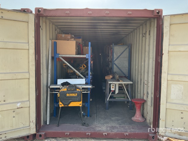 40 ft Workshop Container w/ Quantity of Spare Parts & Workshop Tools ...