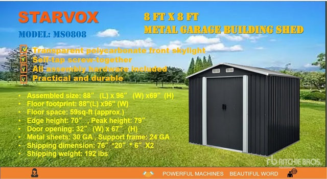 2025 STARVOX MS0808 Shed (Unused) | Ritchie Bros. Auctioneers