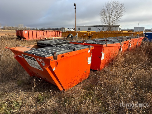Quantity of (5) Ameri Kan 301 3 cyd Rear End Loader 3 yard dumpster ...