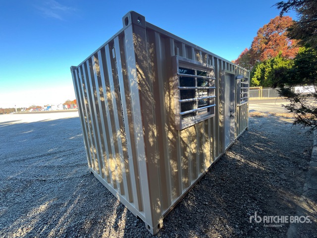 2025 20 ft x 8 ft Skid-Mounted Storage Container Mobile Office (Unused ...