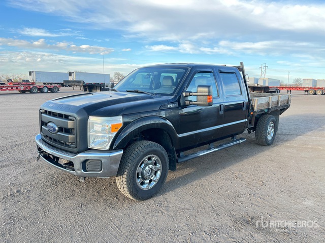 2016 Ford F-350 XL 4x4 Crew Cab Flatbed Truck | Ritchie Bros. Auctioneers