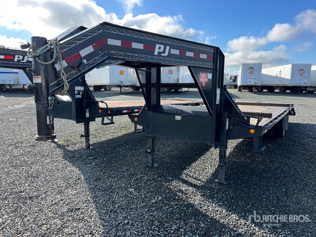 2022 PJ Trailers 25 ft T/A Gooseneck Equipment Trailer | Ritchie Bros ...