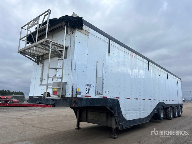 2017 Fericar 53 ft x 102 in Quad/A Drop Frame Open-Top Chip Trailer ...