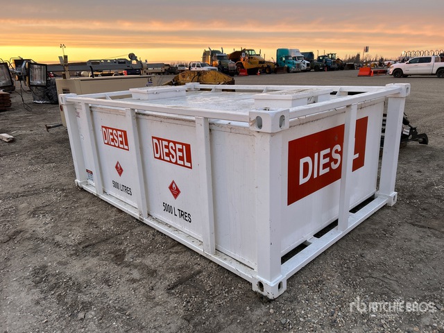 5000 L Skid Mounted Steel Bulk Diesel Tank | Ritchie Bros. Auctioneers