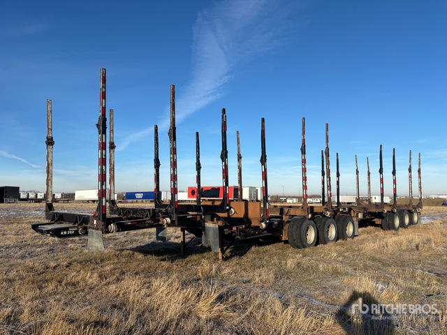 2020 Peerless 31 ft Tri/A Super B-Train Lead Hayrack Log Trailer ...