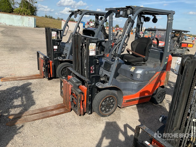 2014 Toyota 8FGCU20 4000 lb Cushion Tire Forklift | Ritchie Bros ...