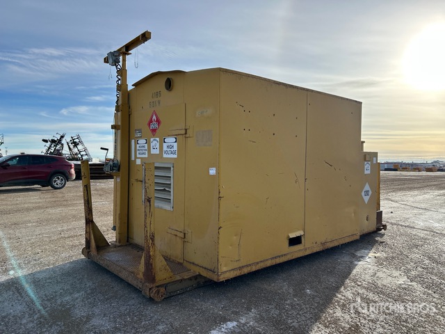 10 ft x 8 ft Skid-Mounted Oilfield Generator Enclosure Building Divers ...