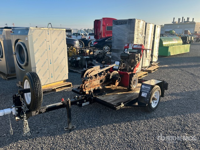 2019 Barreto E924HM-4MS Walk Behind Trencher w/2019 Barreto Trailer ...