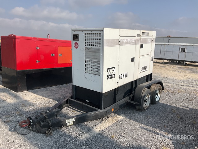 2011 Multiquip DCA-70USI2 70 kVA Mobile Planta de Luz (INOPERABLE ...