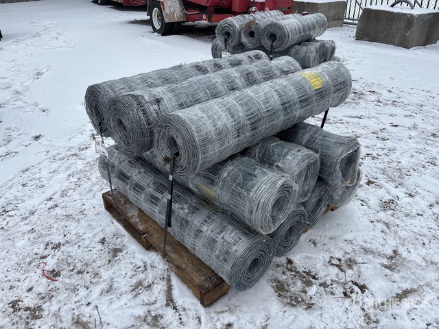 Quantity of (10) 2025 BYT FFC762 330 ft x 4 ft Galvanized Farm Fencing ...