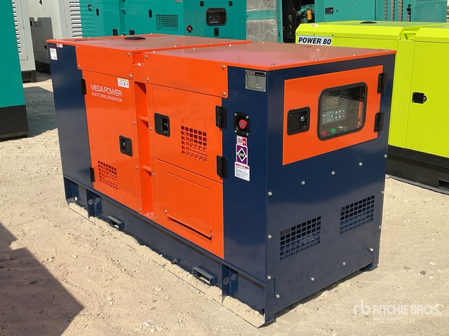 2025 Mega Power MP95 95 kVA Skid-Mounted Generator Set (Unused ...