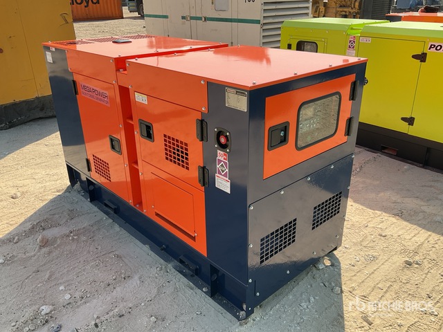 2025 Mega Power MP95 95 kVA Skid-Mounted Generator Set (Unused ...