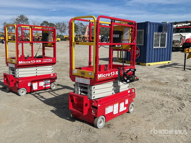2023 MEC Micro 13-XD Electric Scissor Lift | Ritchie Bros. Auctioneers