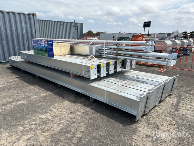 BLUESEA 50 ft x 100 ft x 18 ft Steel Frame Storage Building (Unused ...