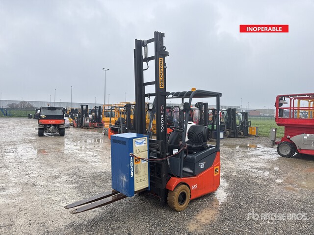 2012 Toyota 7FBEST15 1500 kg Electric Forklift (Inoperable) | Ritchie ...