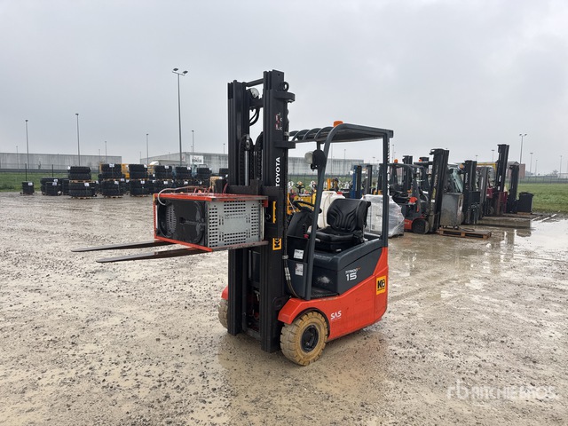 2015 Toyota 7FBEST15 1500 kg Electric Forklift | Ritchie Bros. Auctioneers