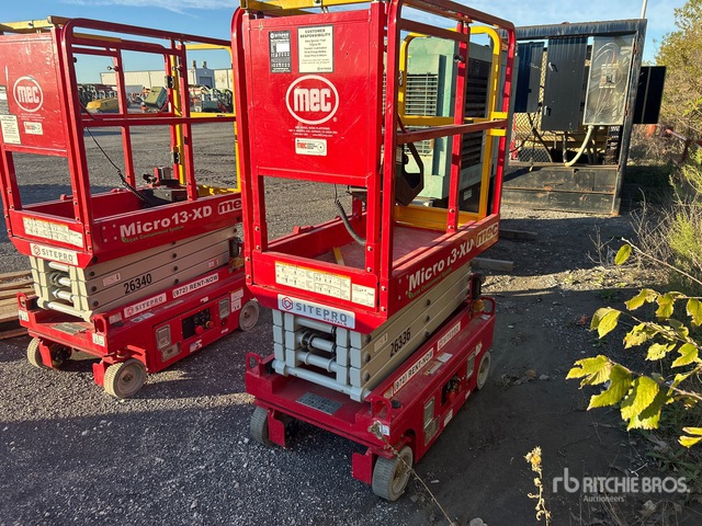2023 MEC MICRO13XD Electric Scissor Lift | Ritchie Bros. Auctioneers