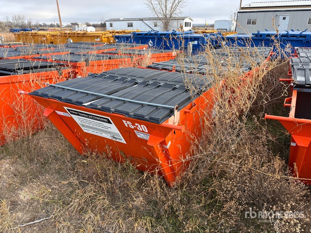 Quantity of (4) Ameri Kan 301 3 cyd Rear End Loader Waste Container ...