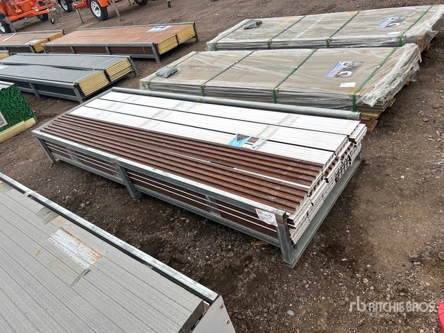 Quantity of (1) Pallets of WPC Walnut Wood Grain Acoustic Slat Panels ...