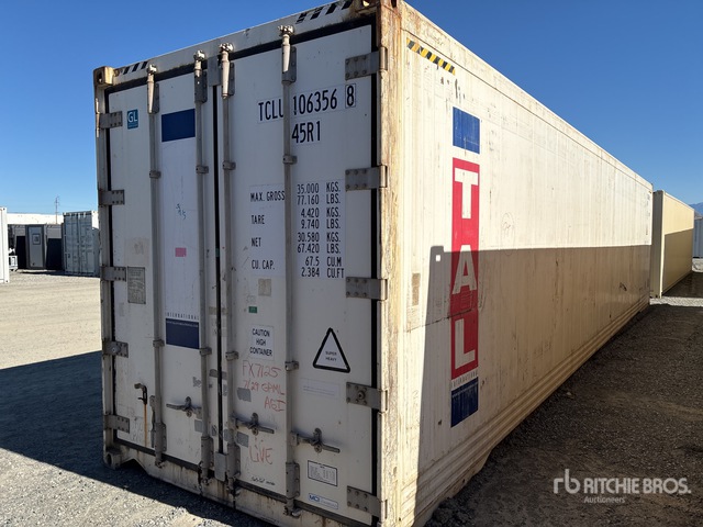 40 ft Refrigerated Storage Container ; Model: NA Containers transport ...
