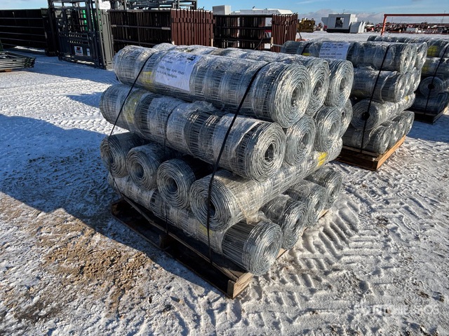 Quantity of (15) 2024 BYT FFC762 330 ft x 4 ft Galvanized Farm Fencing ...