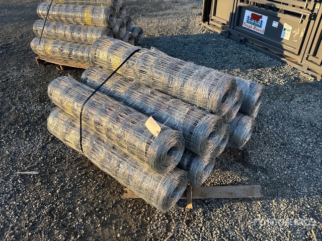 Quantity of (10) 2024 BYT FFC762 330 ft x 4 ft Galvanized Farm Fencing ...