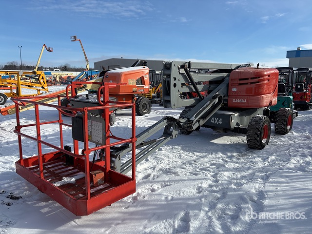 2014 Skyjack SJ46AJ 4WD Dual Fuel Articulating Boom Lift | Ritchie Bros ...