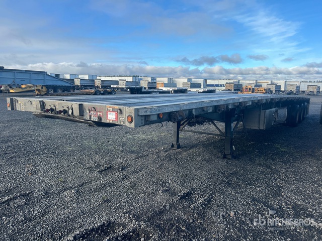 2008 Wilson ACF-300SS 52 ft Quad/A Flatbed Trailer | Ritchie Bros ...