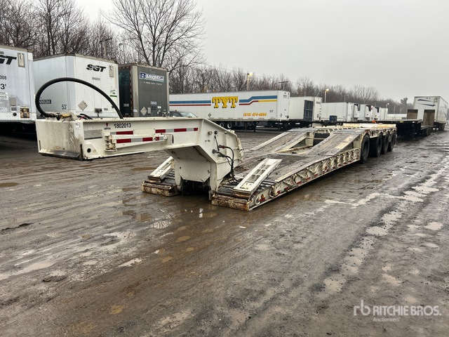 2011 JCTR GNF Quad/A Double Drop Removable Gooseneck Lowboy Trailer ...