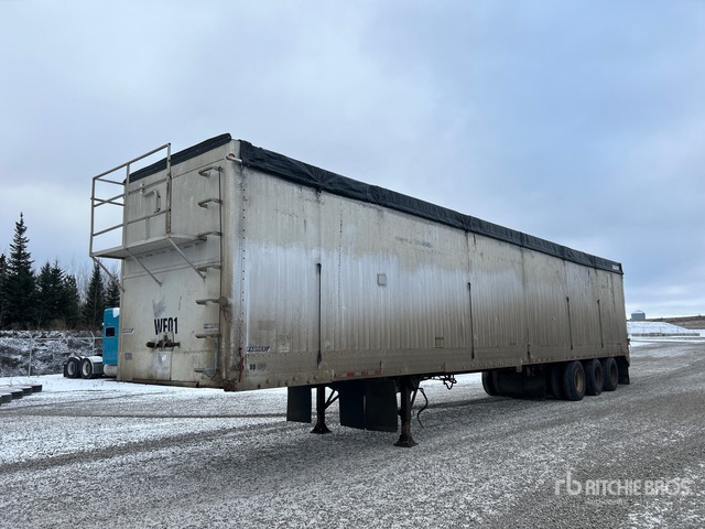 2001 Manac 53 ft x 102 in Tri/A Moving Floor Open-Top Chip Trailer ...