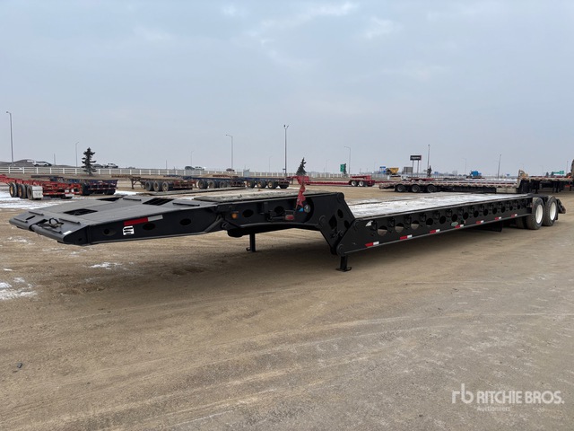 2005 Peerless LB60-SDBESOW-16W 59 ft 16-Wheel Folding Neck Trailer ...