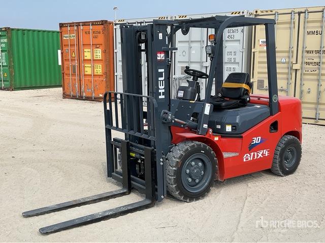 2025 Heli CPC30 3 ton Forklift (Unused) | Ritchie Bros. Auctioneers