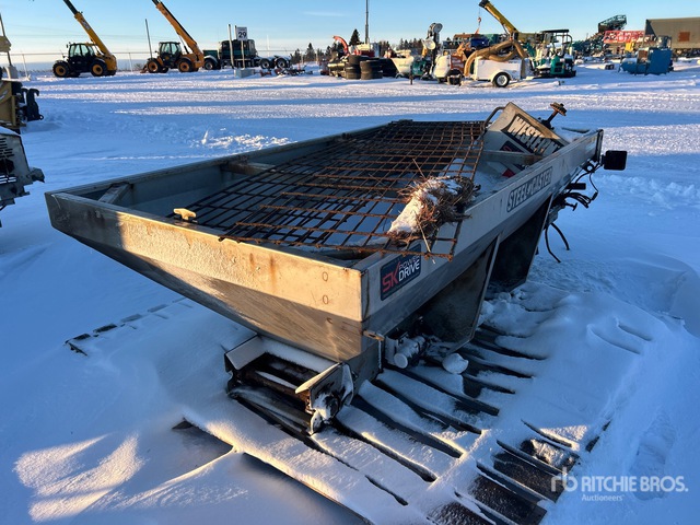 2012 Fisher Steel Caster 8ft, 2yd gas powered 8 ft Salt Spreader ...