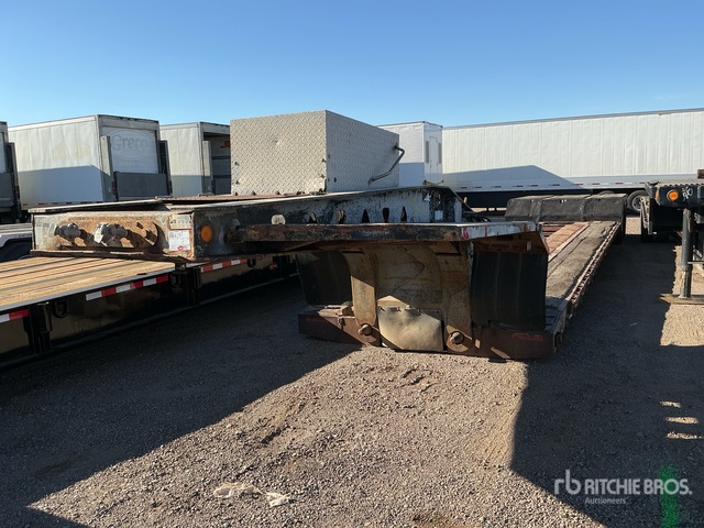 2000 Trail King T/A 52 ft Extendable Removable Gooseneck Lowboy Trailer ...