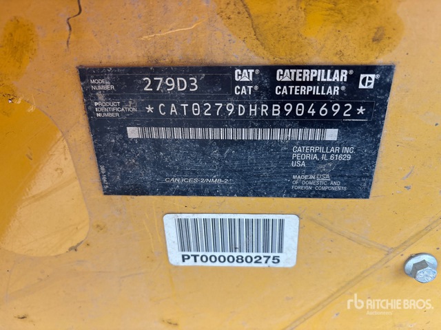 2022 Cat 279D3 Two-Speed High Flow XPS Mini pala cingolata | Ritchie ...