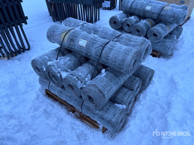 Quantity of (10) 2025 BYT FFC762 330 ft x 4 ft Galvanized Farm Fencing ...