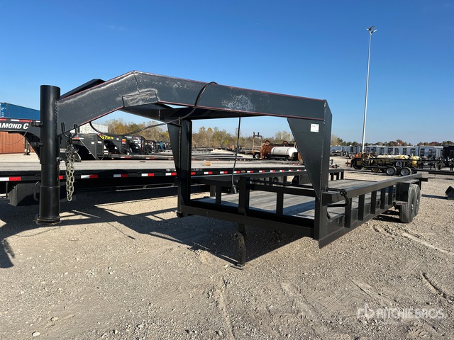 2025 Salvation Trailers 24X83 7K TA BRK 24 ft T/A Gooseneck Utility ...
