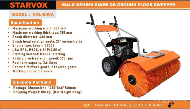 2025 STARVOX VOL-800A Walk-Behind Floor Sweeper (Unused) | Ritchie Bros ...
