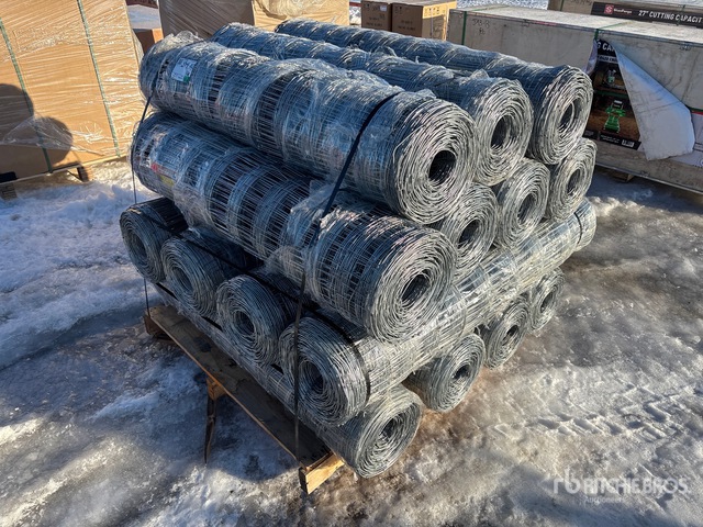 Quantity of (10) 2024 BYT FFC762 330 ft x 4 ft Galvanized Farm Fencing ...